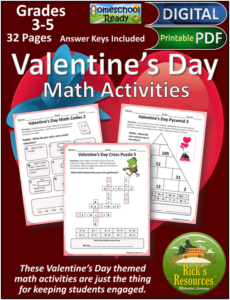 valentine's day math activities