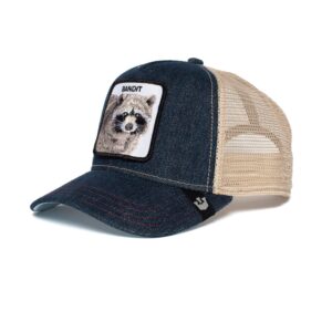 goorin bros. the farm men's trucker hat - baseball snapback cap, bandit, navy