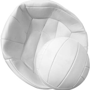 BESTSOCCERBUYS.COM All White Deflated Volleyball Balls for Autographs Official Size & Weight Without Any Imprint (Official Size)