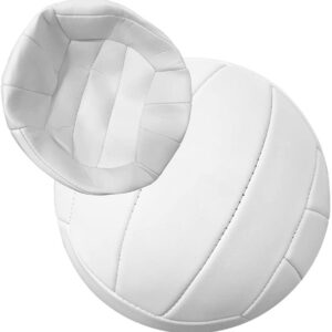 BESTSOCCERBUYS.COM All White Deflated Volleyball Balls for Autographs Official Size & Weight Without Any Imprint (Official Size)