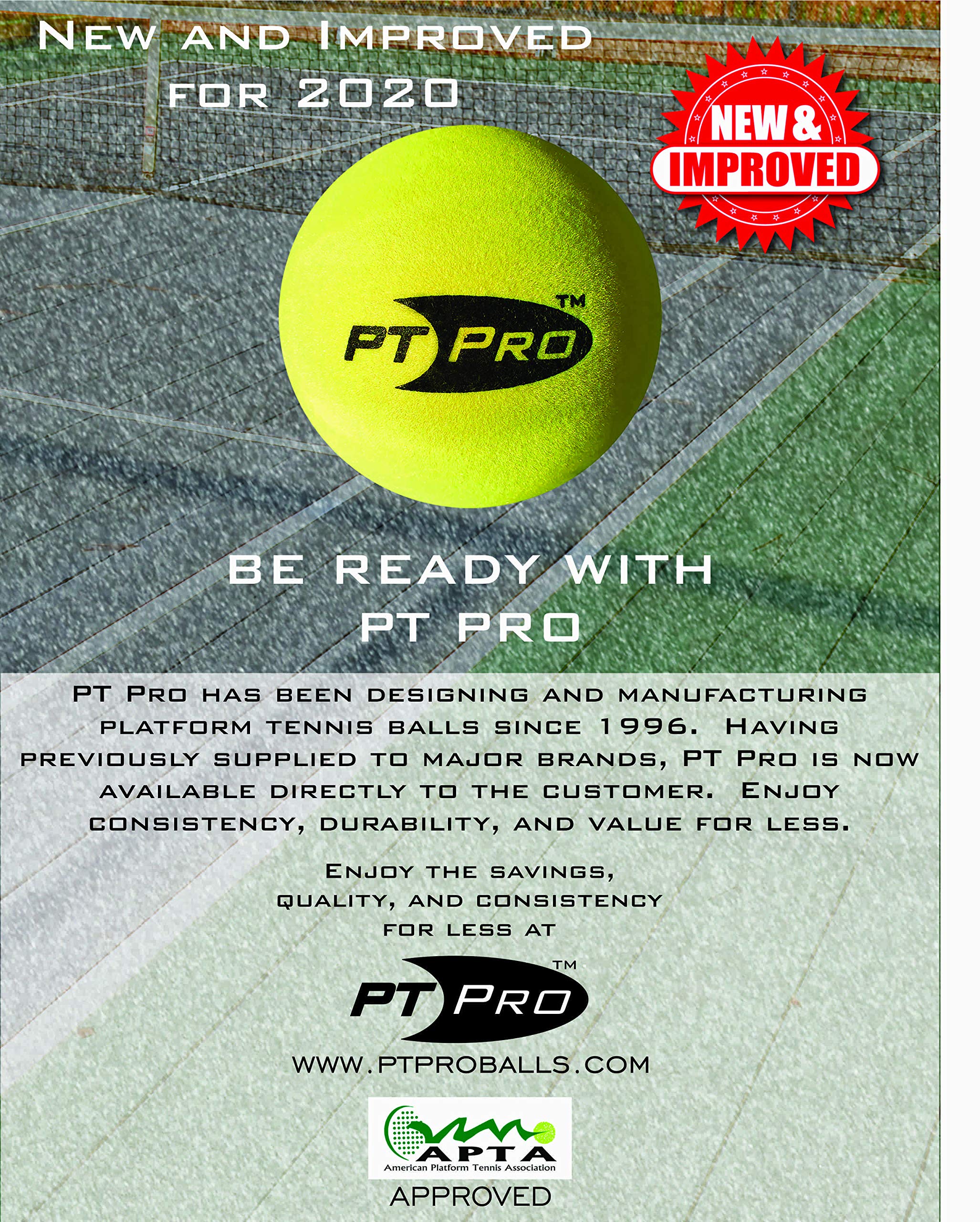 PT Pro Platform Tennis Balls - New! Winter 9 Ball