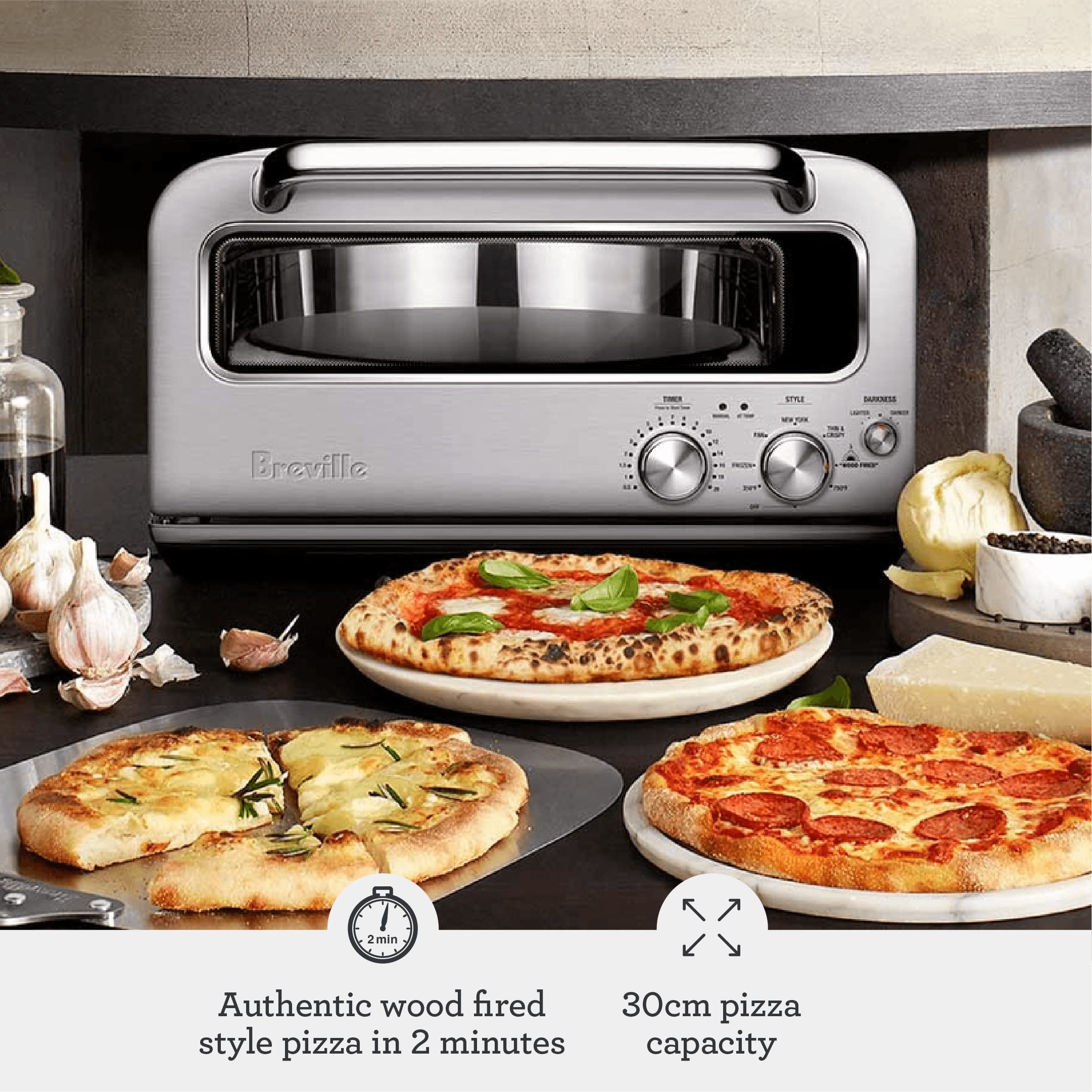 Breville Smart Oven Pizzaiolo BPZ820BSS, Brushed Stainless Steel