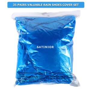 SATINIOR Disposable Boot Covers Plastic Long Waterproof Shoes Cover Over The Knee Shoes Cover for Men Women