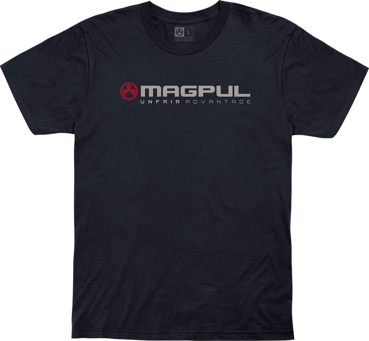 Magpul mens Crew Neck Short Sleeve T-shirt for Men Unfair Advantage Cotton T Shirt Navy Large, Multi, Large US