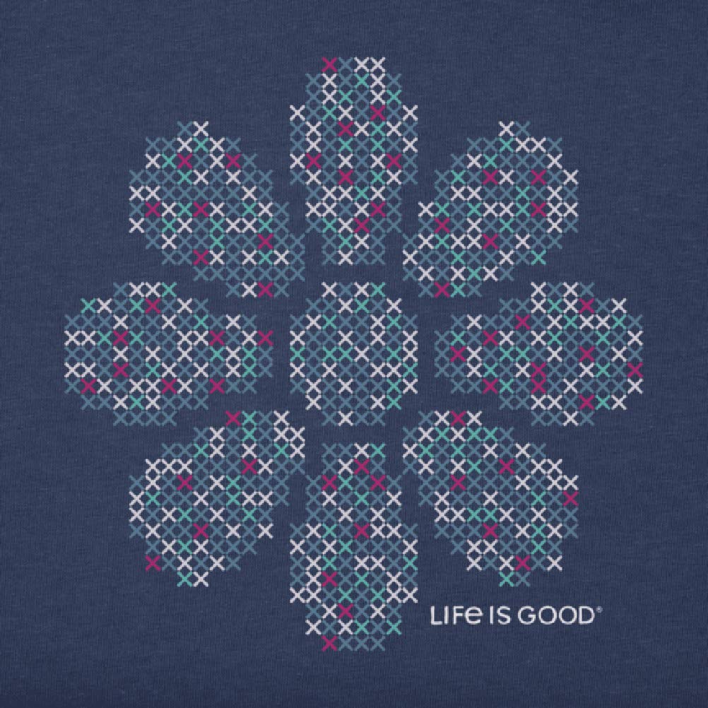 Life is good Womens Crusher, Darkest Blue, Small