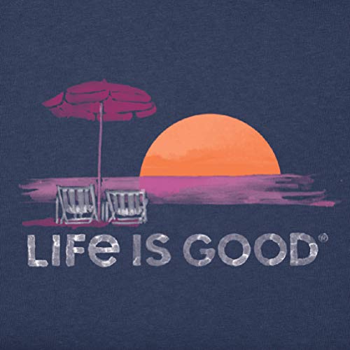 Life is good Womens Crusher, Darkest Blue, Small