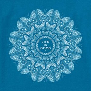 Life is good Womens Crusher, Persian Blue, X-Small