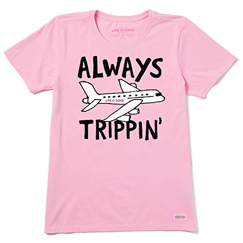 Life is good Womens Crusher, Happy Pink, Medium