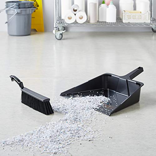 AmazonCommercial 16" Jumbo Dustpan with Heavy Duty Handle - 12-Pack