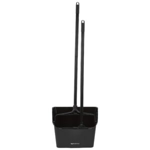 AmazonCommercial Sectional Handle Upright Lobby Dust Pan & Broom Set - 3-Pack