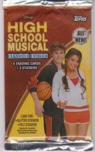 topps high school musical expanded edition trading card pack (4 cards/+3 stickers) 2008