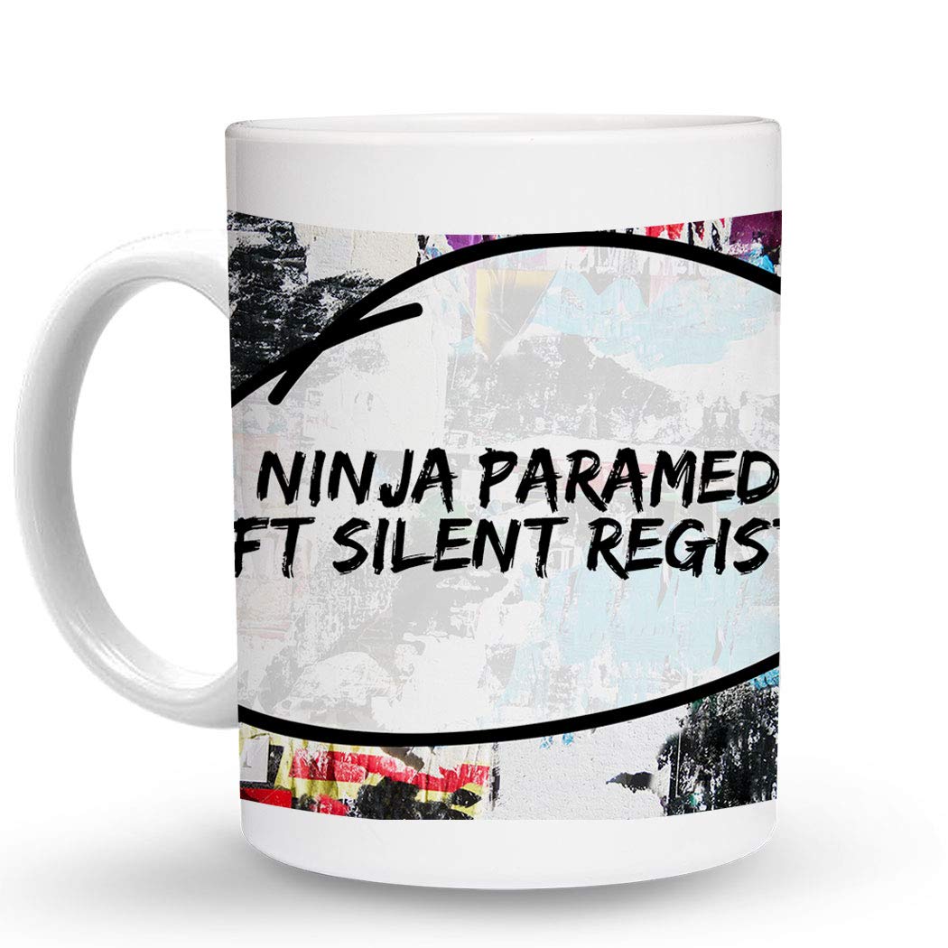 Makoroni - NINJA PARAMEDIC SWIFT SILENT REGISTERED Paramedic - 11 Oz. Unique Ceramic Coffee Cup, Coffee Mug