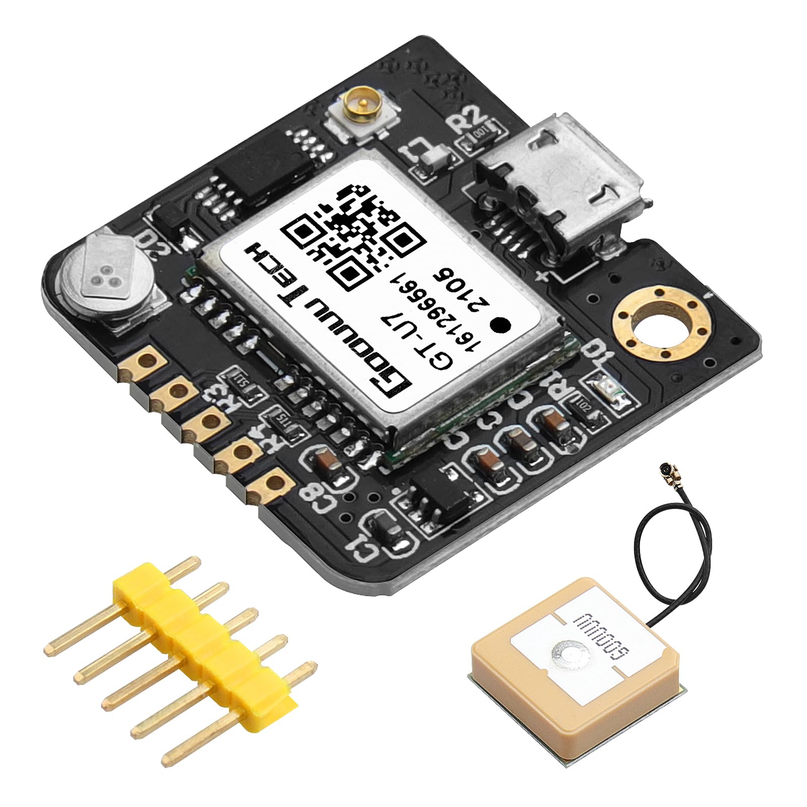 GPS Module Receiver,Navigation Satellite Positioning NEO-6M (Arduino GPS, Drone Microcontroller, GPS Receiver) Compatible with 51 Microcontroller STM32 Arduino UNO R3 with Antenna High Sensitivity