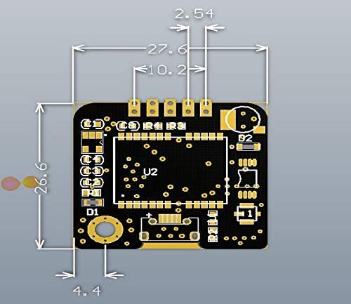 GPS Module Receiver,Navigation Satellite Positioning NEO-6M (Arduino GPS, Drone Microcontroller, GPS Receiver) Compatible with 51 Microcontroller STM32 Arduino UNO R3 with Antenna High Sensitivity