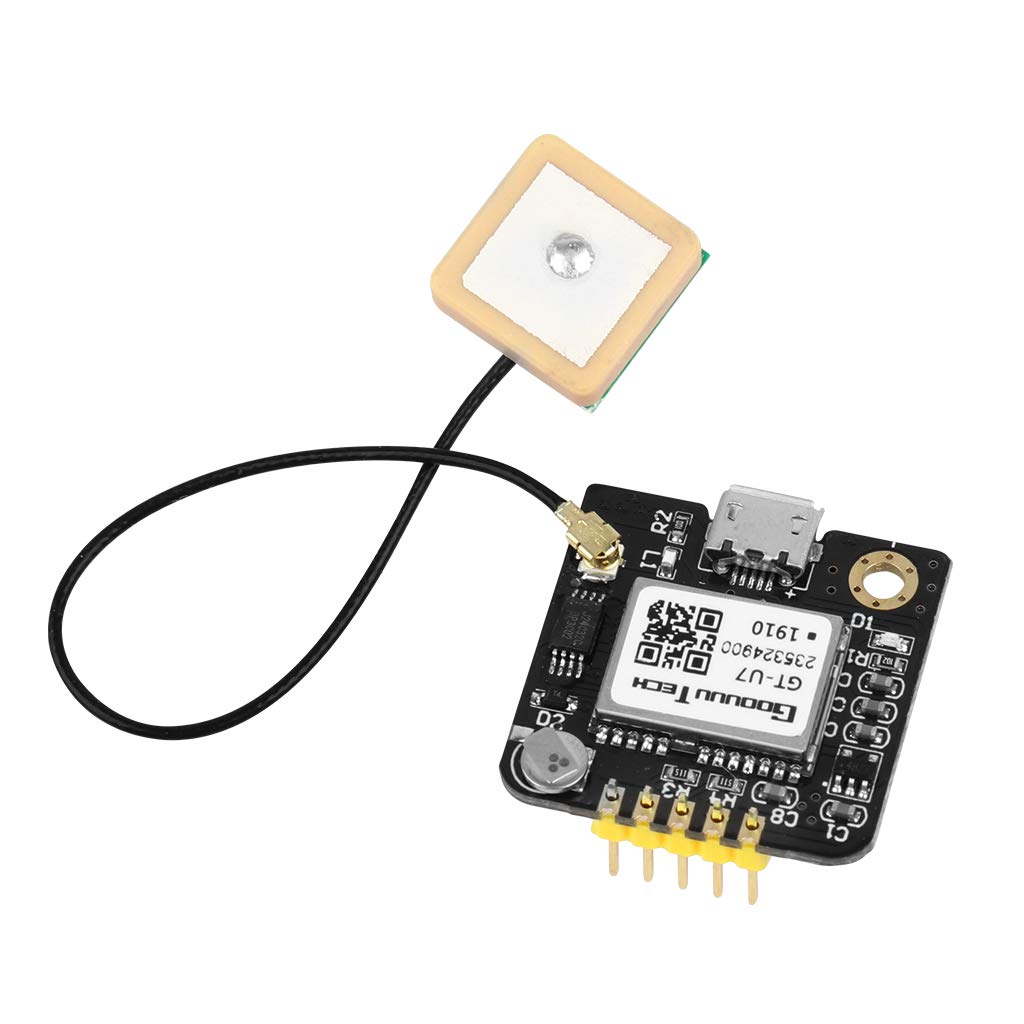 GPS Module Receiver,Navigation Satellite Positioning NEO-6M (Arduino GPS, Drone Microcontroller, GPS Receiver) Compatible with 51 Microcontroller STM32 Arduino UNO R3 with Antenna High Sensitivity