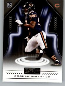 2018 playbook football #134 roquan smith rc rookie card chicago bears rookie official nfl card produced by panini