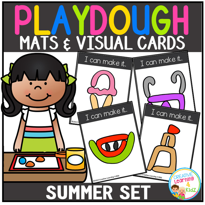 Playdough Mats & Visual Cards: Summer Set