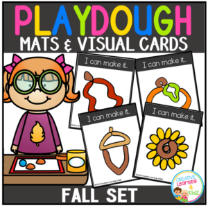 playdough mats & visual cards: fall set