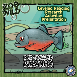 piranha - 15 zoo wild resources - leveled reading, slides & activities