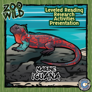 marine iguana - 15 zoo wild resources - leveled reading, slides & activities