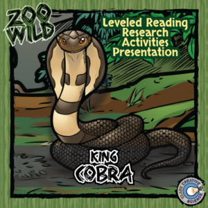 king cobra - 15 zoo wild resources - leveled reading, slides & activities