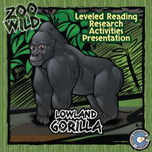 gorilla - 15 zoo wild resources - leveled reading, slides & activities