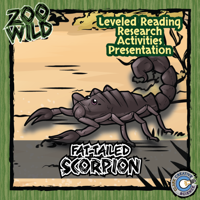 Scorpion - 15 Zoo Wild Resources - Leveled Reading, Slides & Activities