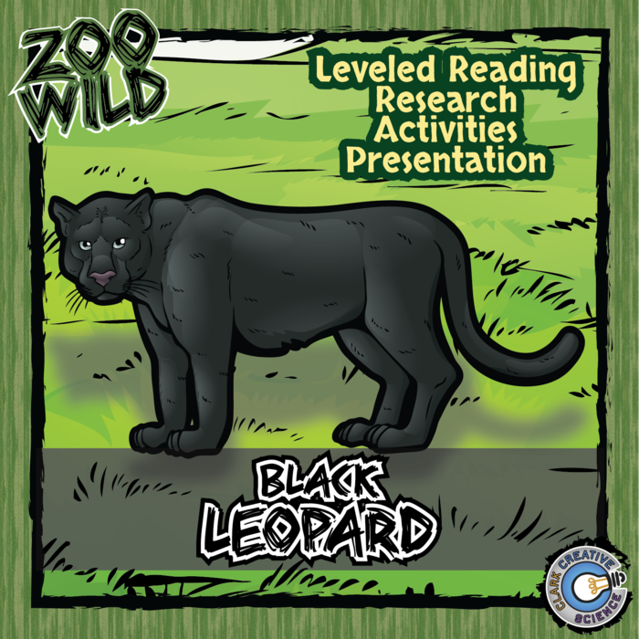 Black Panther - 15 Zoo Wild Resources - Leveled Reading, Slides & Activities