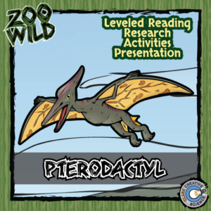 pterodactyl - 15 zoo wild resources - leveled reading, slides & activities