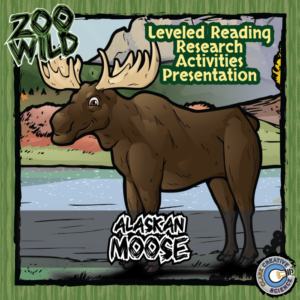 moose - 15 zoo wild resources - leveled reading, slides & activities