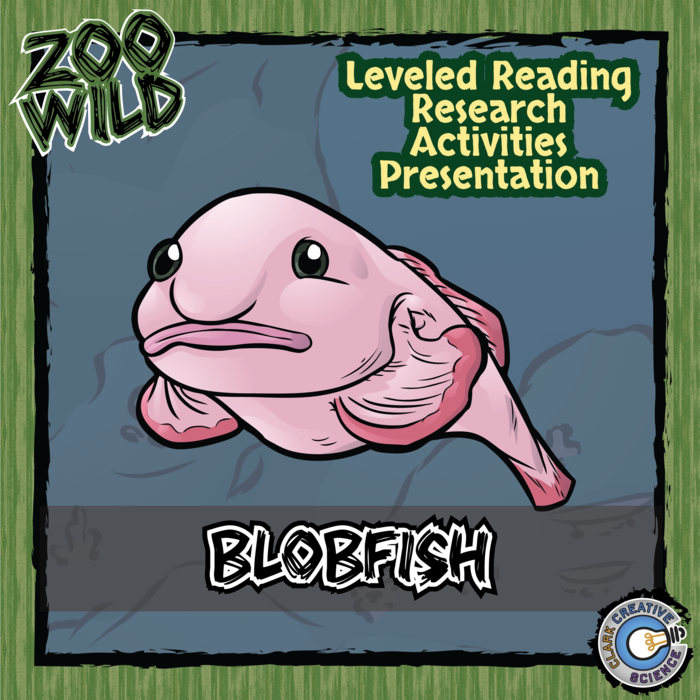 Blobfish - 15 Zoo Wild Resources - Leveled Reading, Slides & Activities