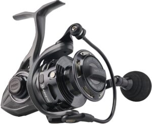 penn clash ii spinning fishing reel , grey/black, 5000