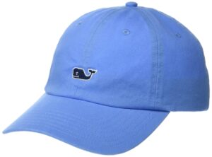 vineyard vines men's classic whale logo baseball hat, light blue, one size