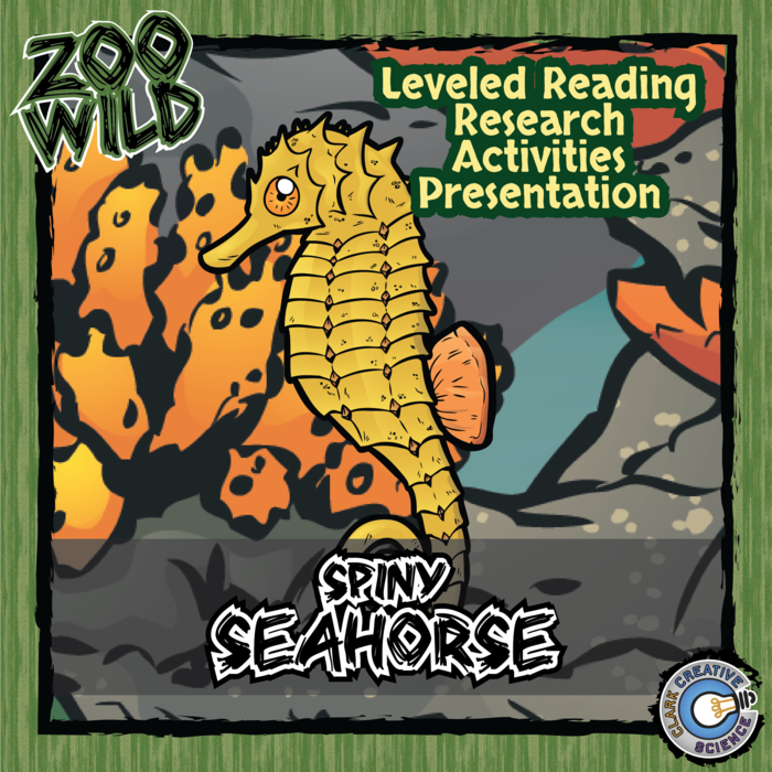 Seahorse - 15 Zoo Wild Resources - Leveled Reading, Slides & Activities