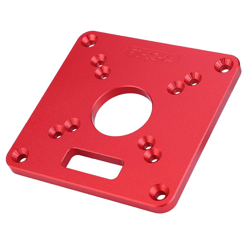 Router Table Insert Plate Aluminum Alloy 6061 Anodic Oxidation Engraving Router Table Plate Router Table Insert Plate Trimmer Woodworking Engraving Machine Accessory