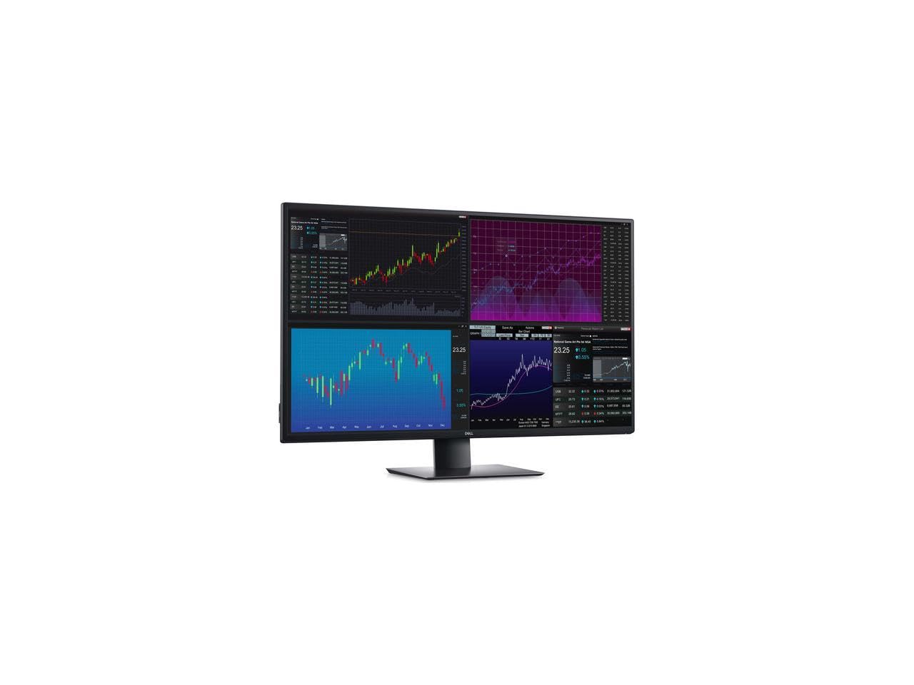 Dell U4320Q 43 Inch 2160p 4K UltraSharp, IPS Thin Bezel Monitor, HDMI, DisplayPort, USB-C, VESA Certified, Black