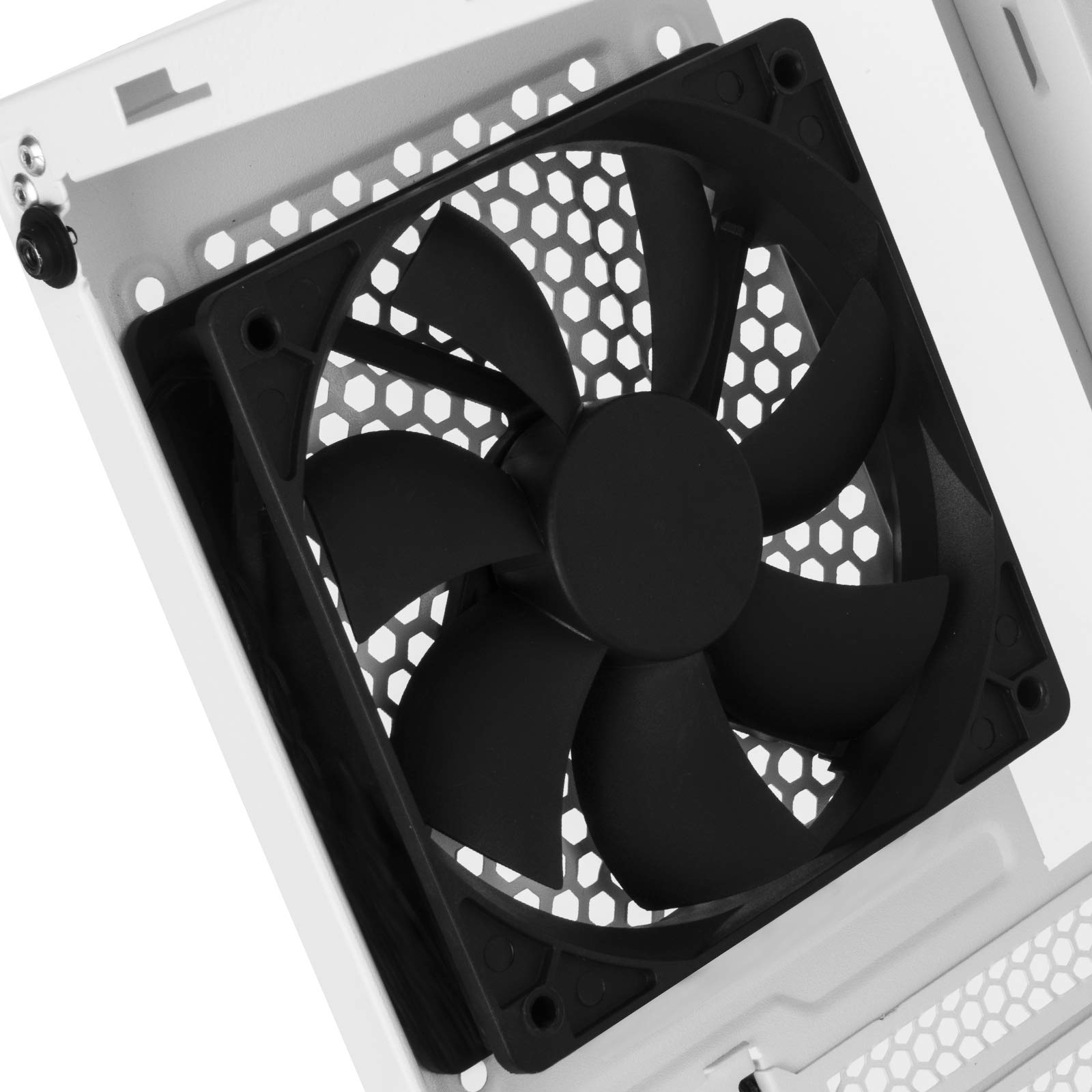 SilverStone Technology FARA R1, White, Solid Side Panel, Mid-Tower ATX Case with Micro-ATX and Mini-ITX Support, SST-FAR1W