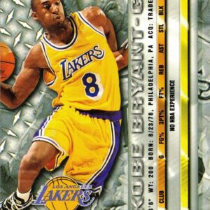 1996-97 Fleer Metal Basketball #181 Kobe Bryant Rookie Card Lakers