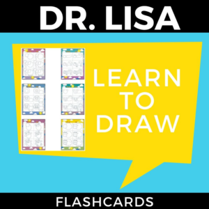 dr lisa learn to draw flash cards