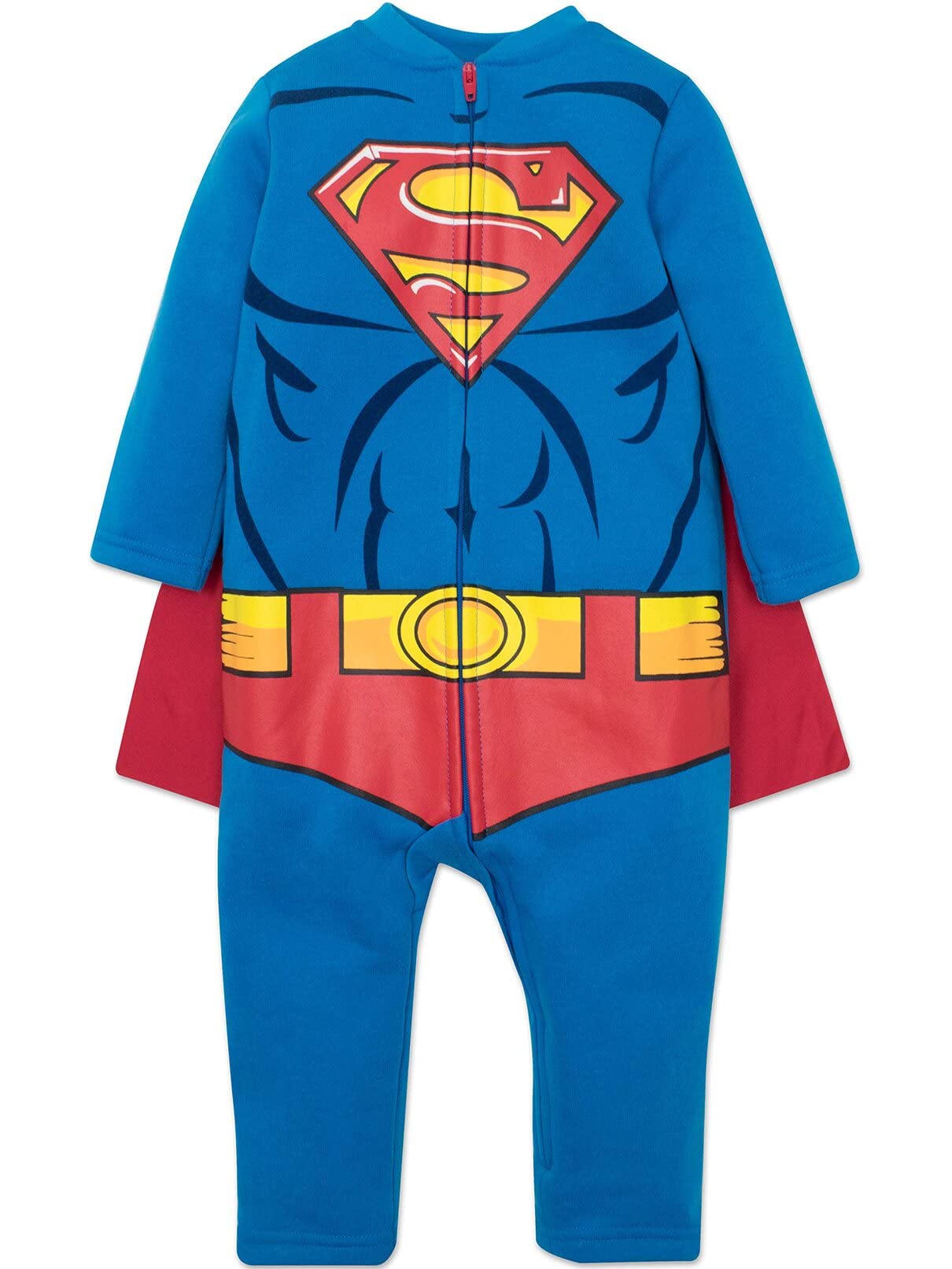 Warner Bros.DC Comics Justice League Baby Boys Costume Cape Coverall 3-6 Months