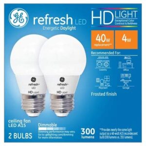 ge lighting 258485 4 watt ceiling led white bulb44; daylight light - pack of 22