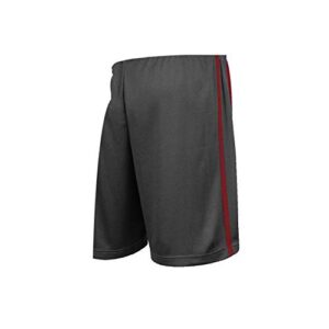 Profile Varsity Men's Big & Tall Athletic Shorts, Card Red/Charcoal, 2X