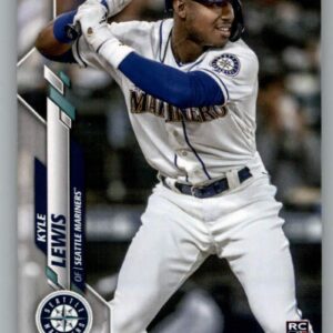 2020 Topps Baseball #64 Kyle Lewis RC Rookie Card Seattle Mariners Official MLB Baseball Trading Card In Raw (NM or Better) Condition