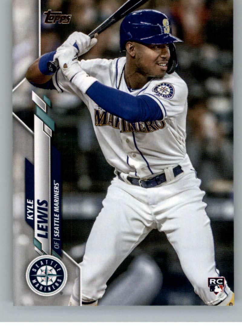 2020 Topps Baseball #64 Kyle Lewis RC Rookie Card Seattle Mariners Official MLB Baseball Trading Card In Raw (NM or Better) Condition