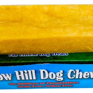 Snow Hill Himalayan Yak Cheese Dog Chews Double Extra Monster 11-13 Oz Grade A Quality, Natural Healthy & Safe for Dogs - Yaky Cheese Bone Golden Treats Keeps Dogs Busy & Enjoying