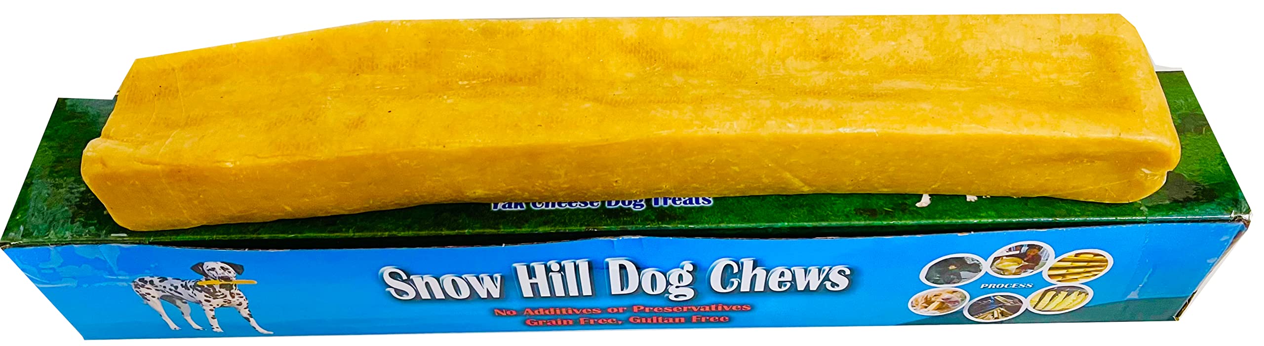 Snow Hill Himalayan Yak Cheese Dog Chews Double Extra Monster 11-13 Oz Grade A Quality, Natural Healthy & Safe for Dogs - Yaky Cheese Bone Golden Treats Keeps Dogs Busy & Enjoying