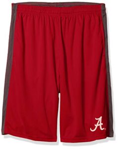 profile varsity men's big & tall athletic shorts, card red/charcoal, 3x