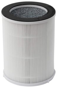 silveronyx true hepa replacement filter (3-speed, portable with strap) 3-in-1 true hepa filter, for 400 sq ft bedroom, dust, smokers & pets - 400 sq ft white