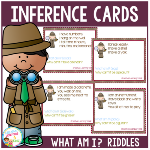 inference what am i? riddle cards