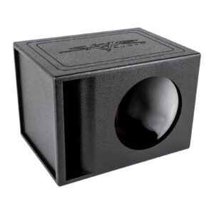 skar audio ar1x10v single 10" universal fit armor coated ported subwoofer box with kerf port